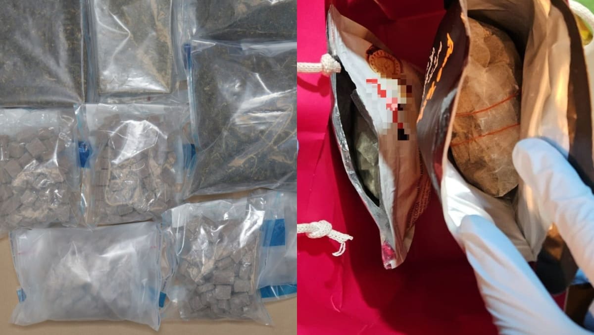 Drugs worth S$473,000 seized by CNB; man and woman arrested - CNA