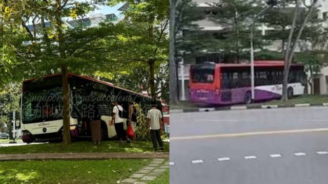 新捷运巴士冲上行人道 74岁车长协助警方调查 - 8world