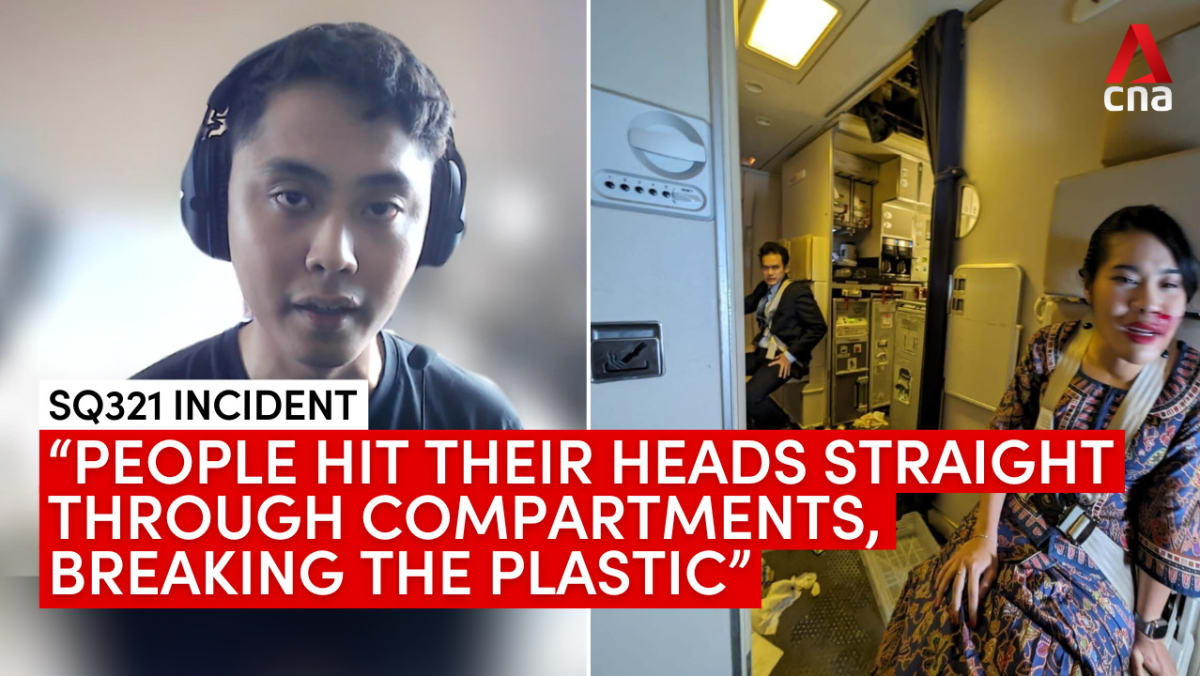 SQ321 passenger recounts what happened when extreme turbulence hit | Video - CNA