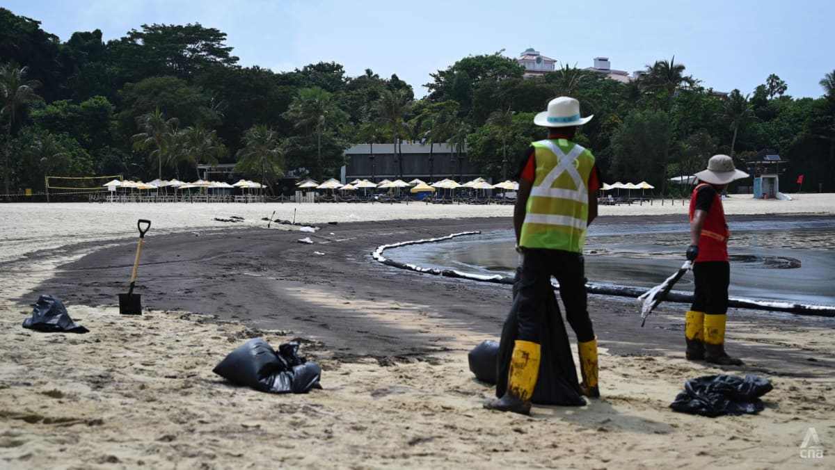 Oil spill reaches Sentosa, East Coast Park and other areas; some ...