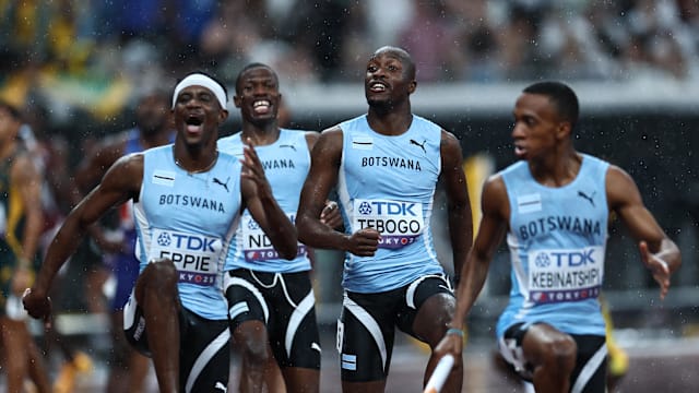 田径世界锦标赛：博茨瓦纳夺下男子4乘400米接力项目冠军 - 8world