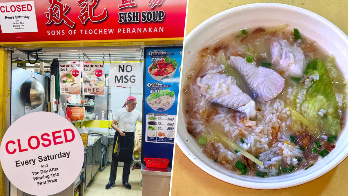 Cheeky Toto-Loving Hawker Offers Free Fish Porridge To Diner Who Ran ...