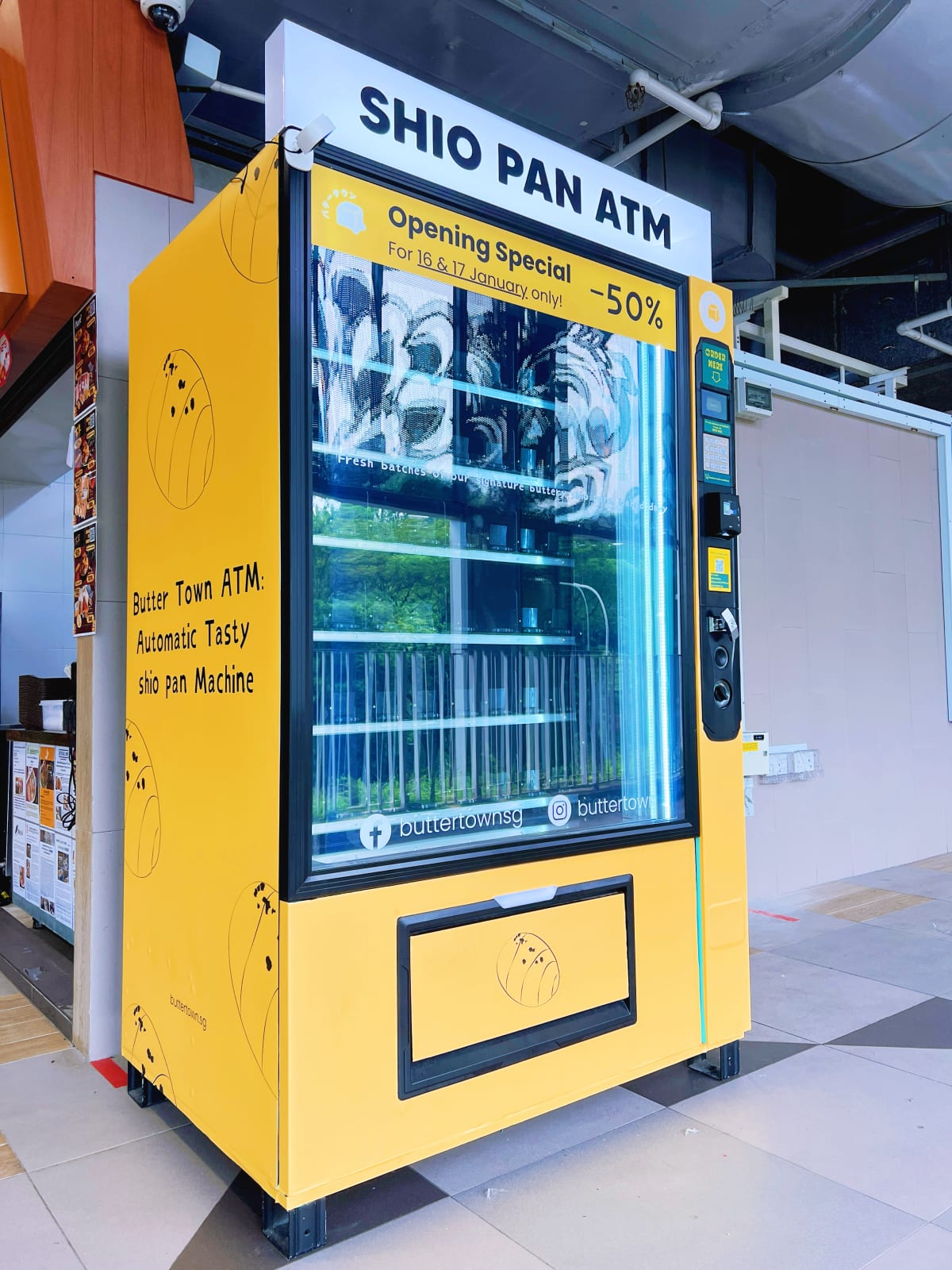 Cute Shio Pan ‘ATM’ By Butter Town Sisters Dispense Limited-Ed Bolo Buns For CNY - 8days