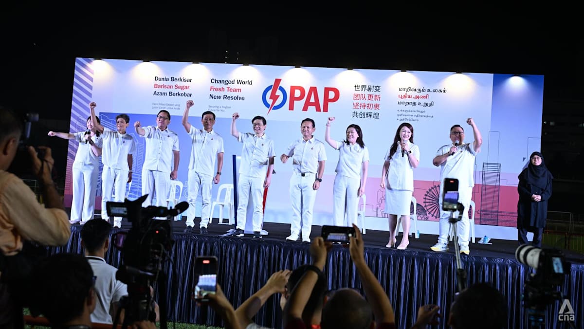 GE2025: PAP rally for Marsiling-Yew Tee GRC at Woodlands Stadium - CNA