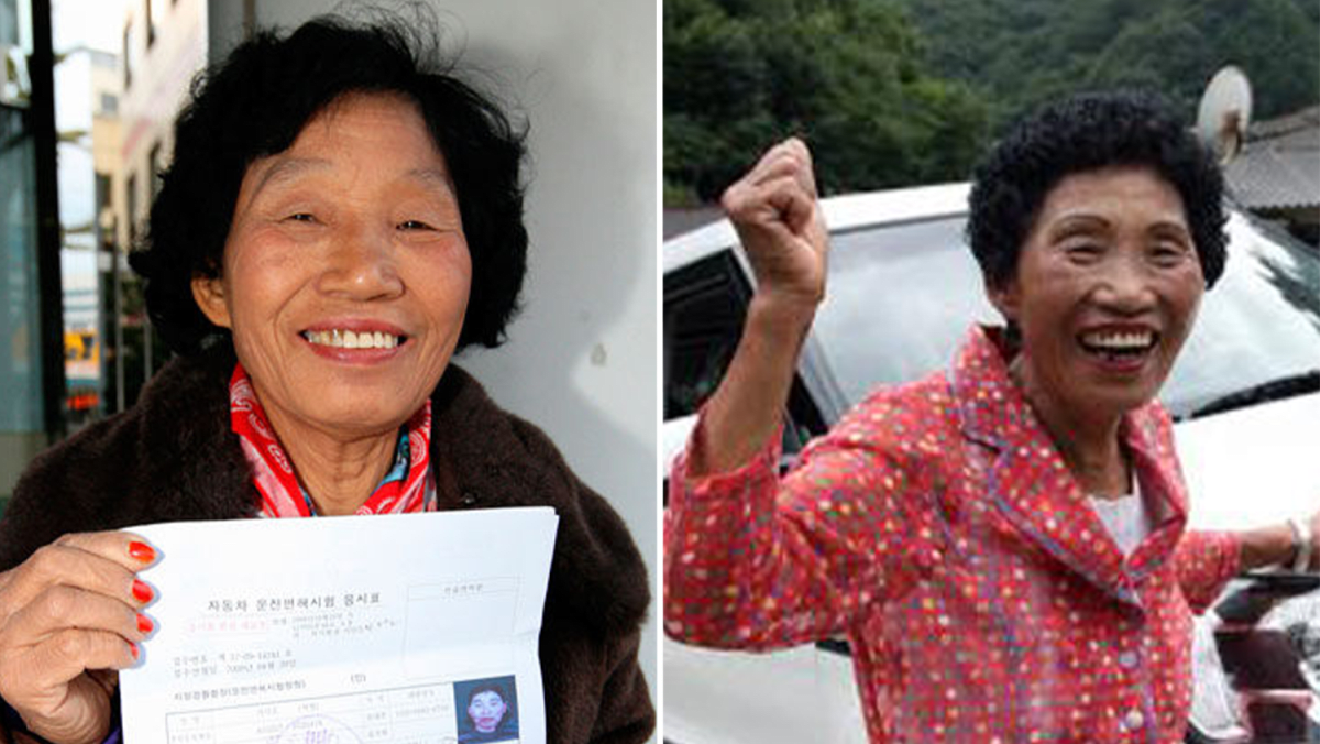 South Korean grandma who took 960 tries to get driving licence goes ...