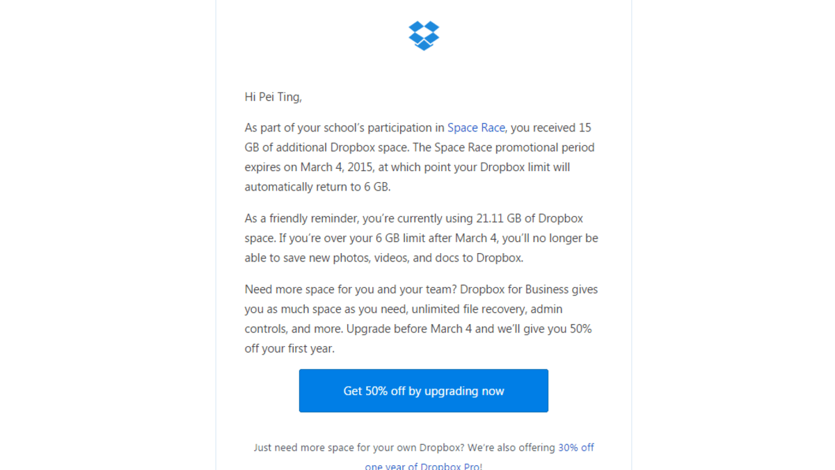 How to deal with the Dropbox space drain - TODAY