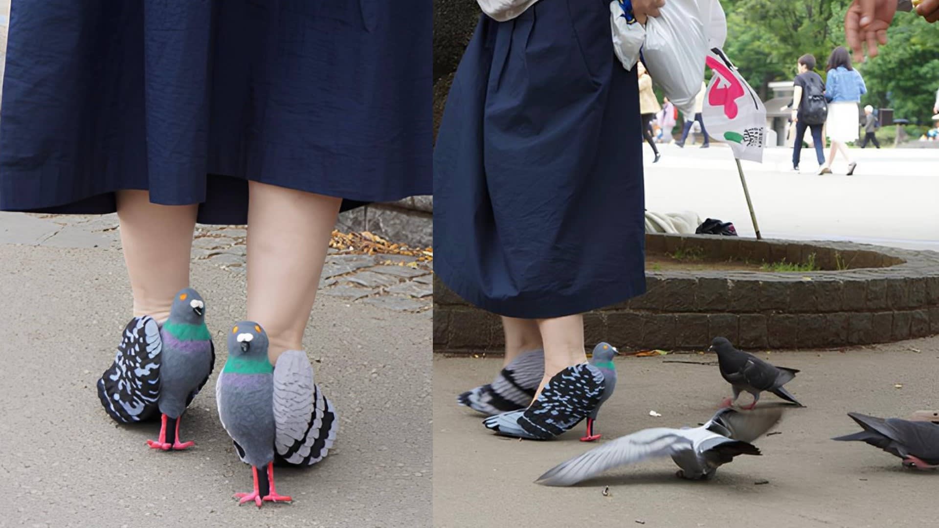 Japanese Designer Creates “Pigeon Heels” That Look Like The Real Thing ...