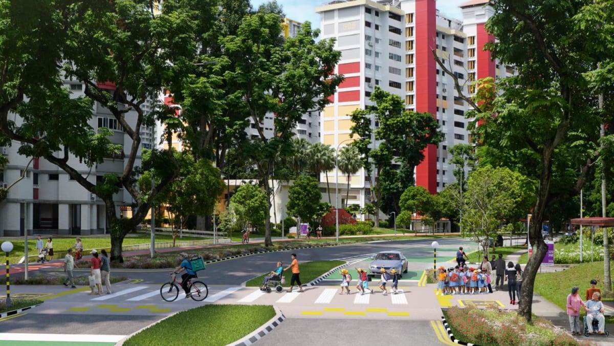 'Friendly Streets' with widened footpaths, barrier-free pedestrian ...