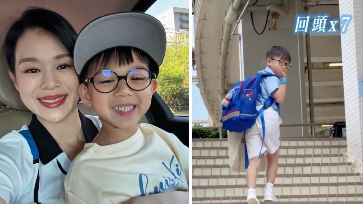 Myolie Wu’s Son, 7, Turns Back & Waves Bye To Her 16 Times On First Day ...