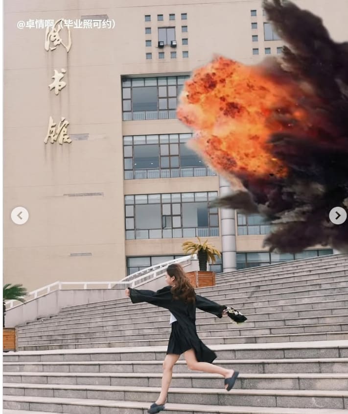 Chinese Uni Grads Take Unhinged Graduation Photos, Recreating Iconic ...