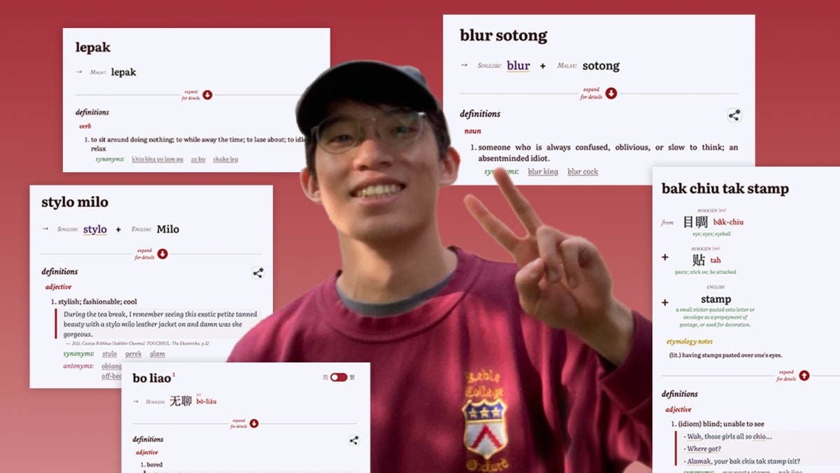 Meet Daniel Goh, the creator of Chimbridge, the viral Singlish dictionary - CNA Lifestyle