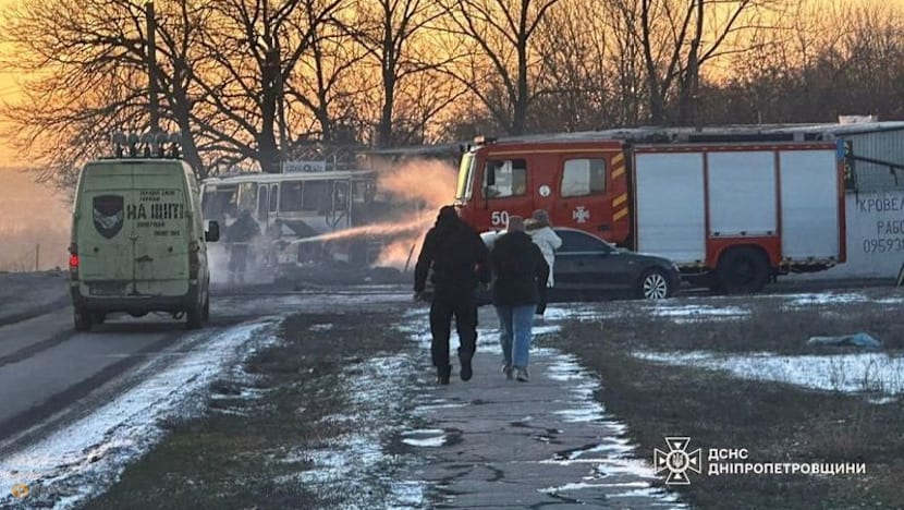 Russian drone attack on mine worker bus in Ukraine's east kills 12 - CNA