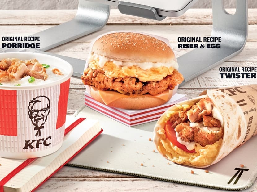 kfc breakfast options