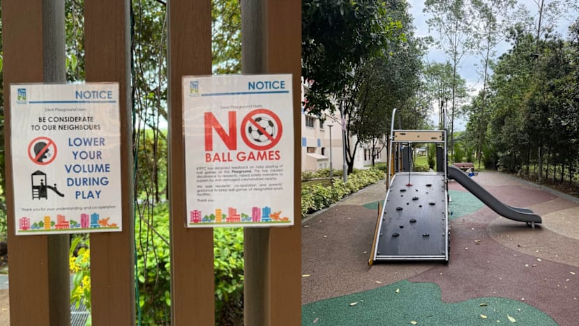 No Ball Games At Playground, Says Town Council Poster; Sparks Divided ...