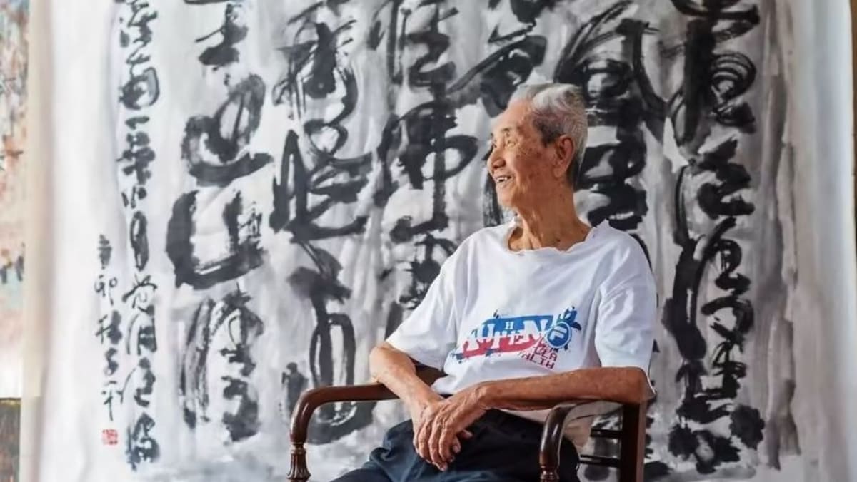 Singapore's oldest artist Lim Tze Peng dies aged 103 - CNA