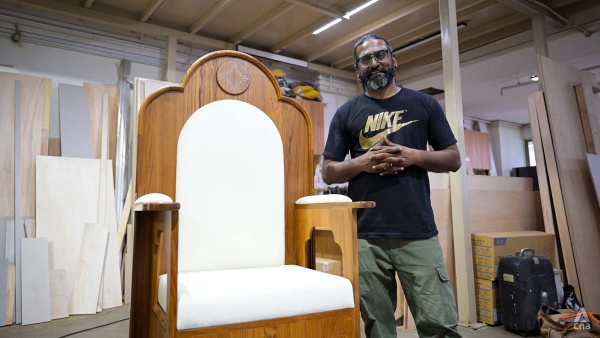 The Singaporean carpenter who built two chairs specially for Pope ...