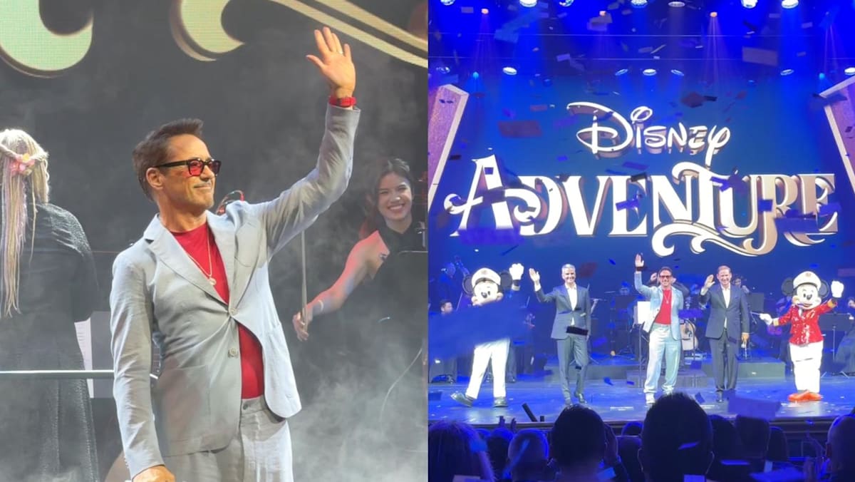 Disney Adventure 'godparent' Robert Downey Jr christens cruise ship in ...