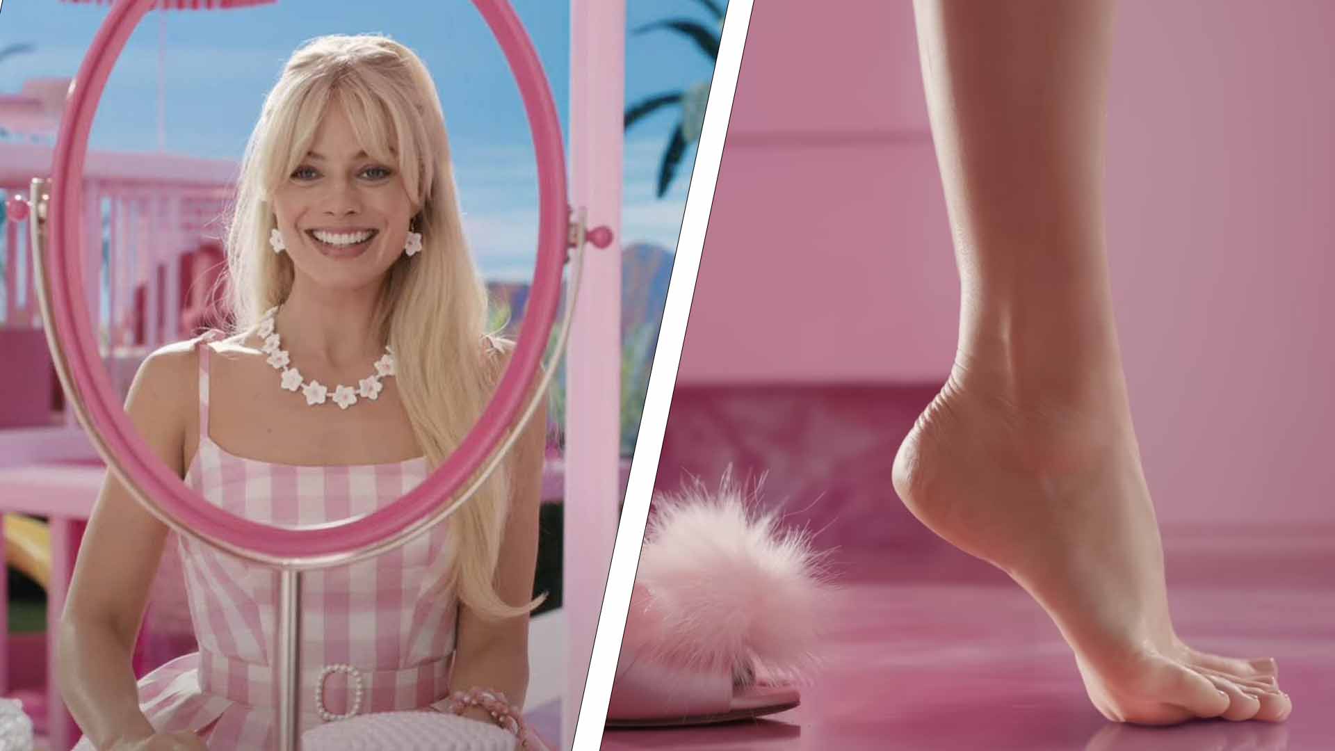 Margot Robbie Didn't Use Foot Double for Viral Barbie Shoe Scene