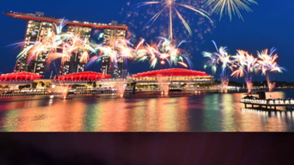NDP 2025: Fireworks light up the sky over the Padang - CNA