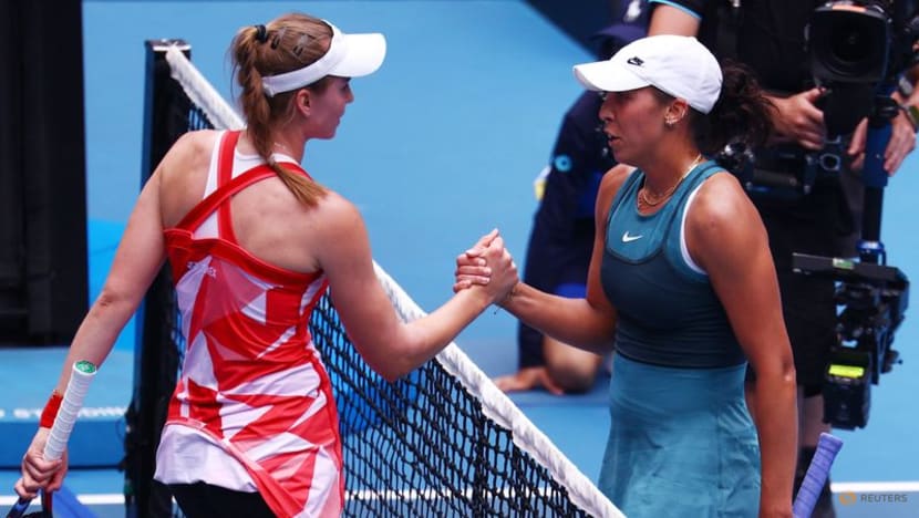 Keys unlocks Rybakina serve to reach Australian Open quarters - CNA