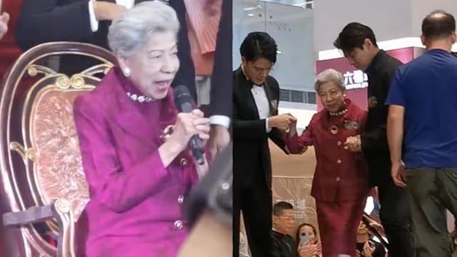 行动不便仍坚持出席，90岁罗兰现身商场宣传新剧！ - vibes by 8world