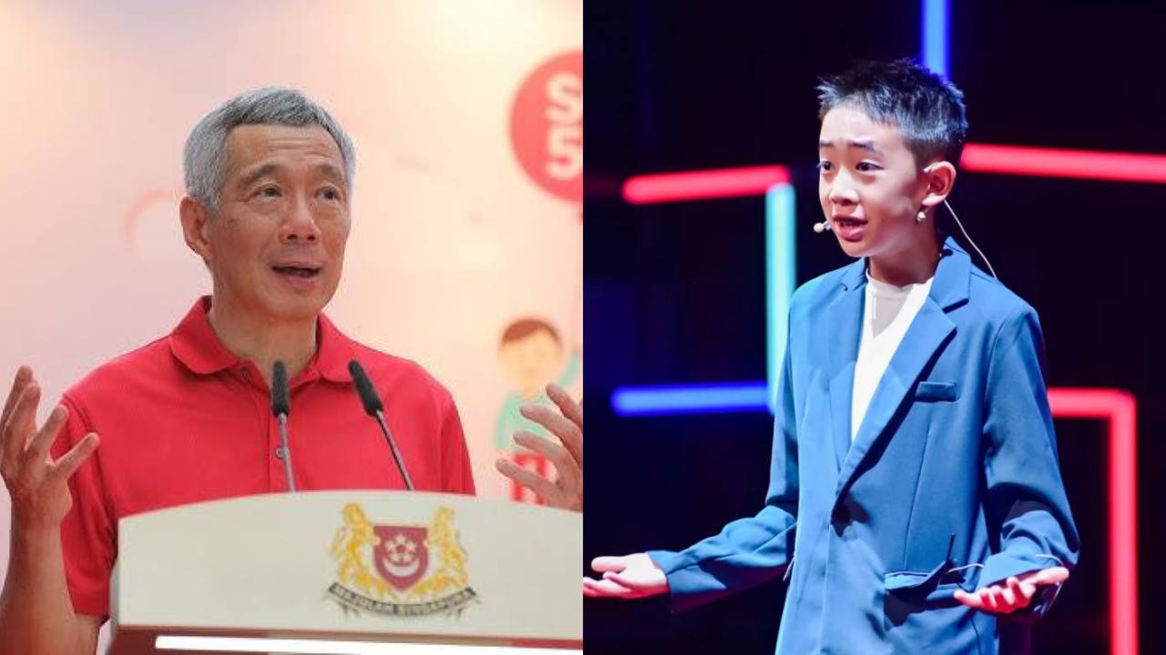 Jordan Chan's Son, 11, Praised For Sounding Like Lee Hsien Loong In His ...