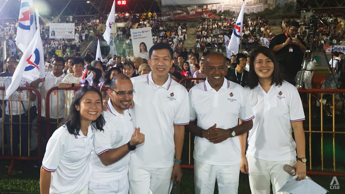 GE2025: PAP rally for Nee Soon GRC at Yishun Stadium - CNA