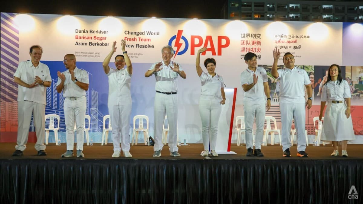 GE2025: PAP rally for Pasir Ris-Changi GRC at Tampines-Meridian Junior ...
