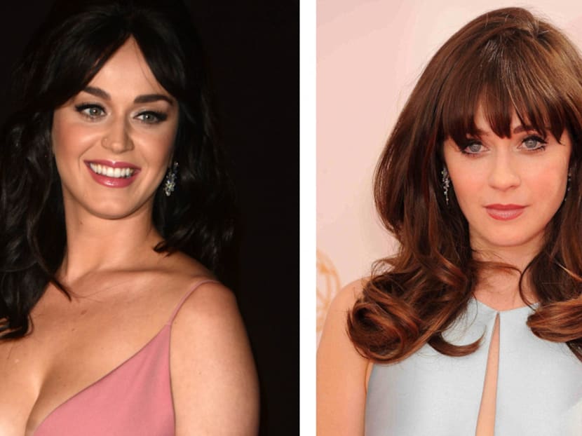 katy perry look alike zooey deschanel