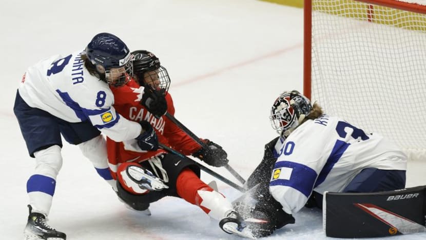 Ice hockey-Champions Canada rout Finland to set up world final with US ...
