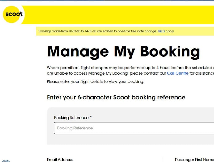 Customers Can Now Process Their Own Refunds On The Scoot Website - CNA ...