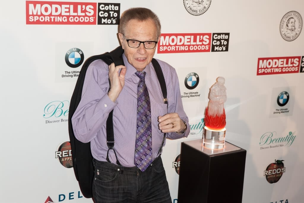 Larry King's Widow Says Family Wore His Signature Suspenders At Funeral ...