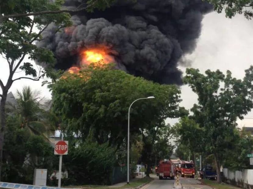 Fire breaks out at Tuas - TODAY