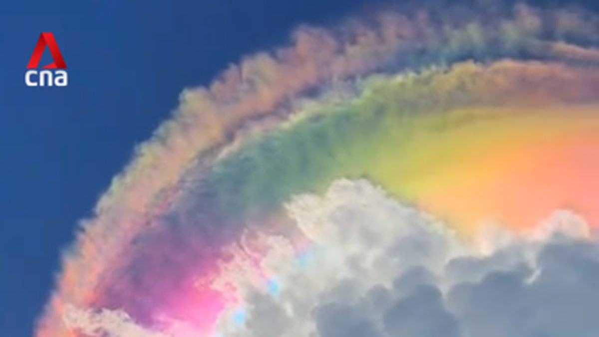 ‘Rainbow’ clouds appear over Indonesia - CNA